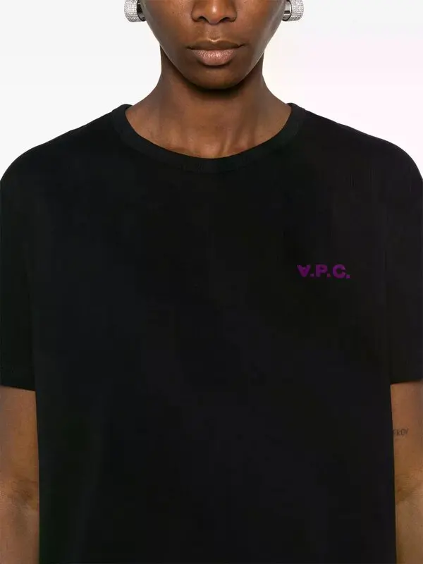 A.p.c. Flocked-logo T-shirt