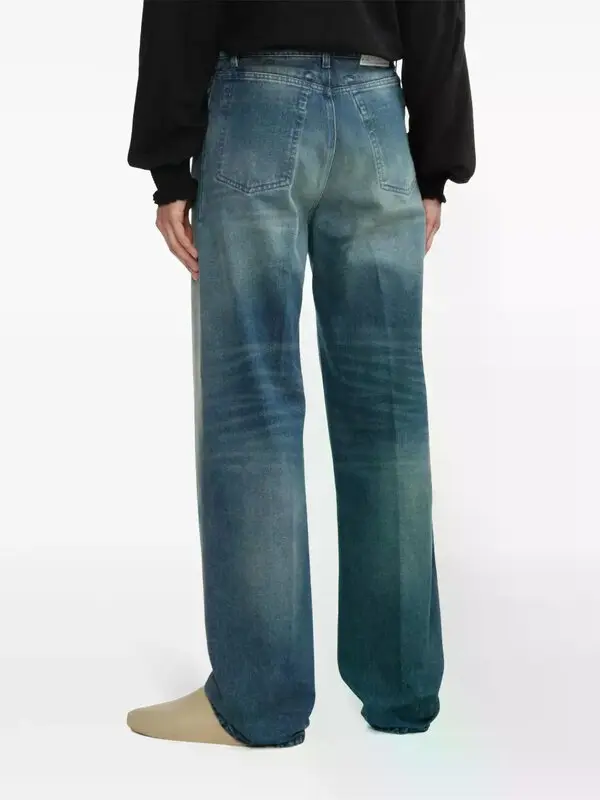 Random Identities Straight-leg Washed Denim Jeans