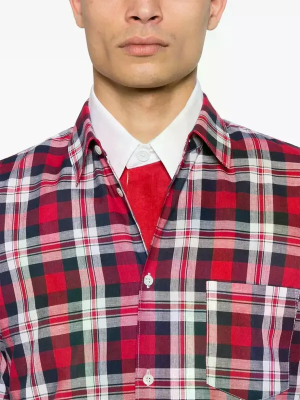 Comme Des Garçons Checked Shirt - Red