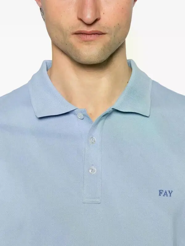 FAY Piqué-weave Polo Shirt