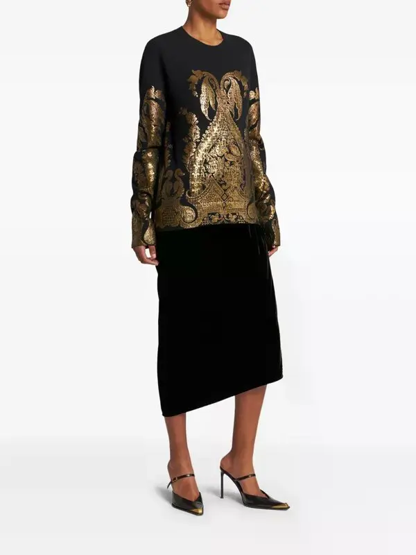 Etro Metallic-print Jumper