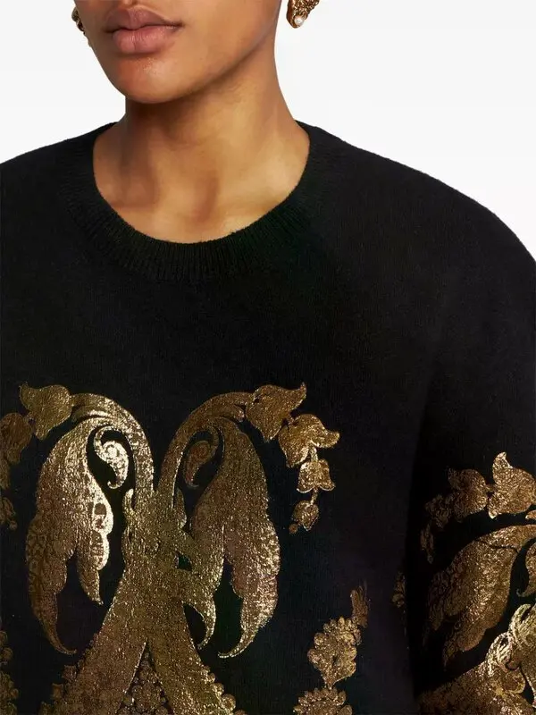 Etro Metallic-print Jumper