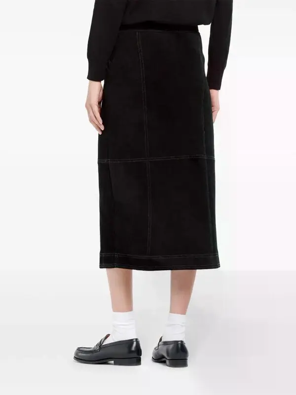 BARRIE High-waisted Midi Skirt