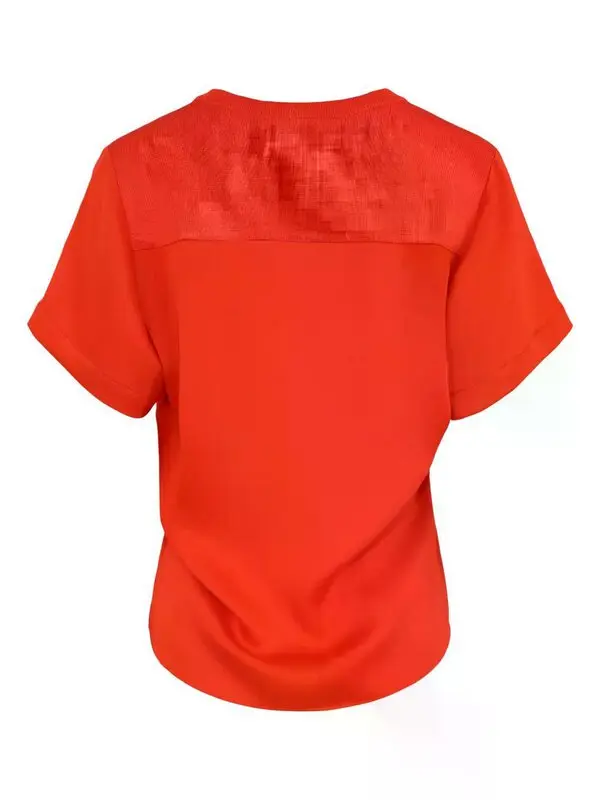 Simkhai Addy Knit-panel T-shirt - Red