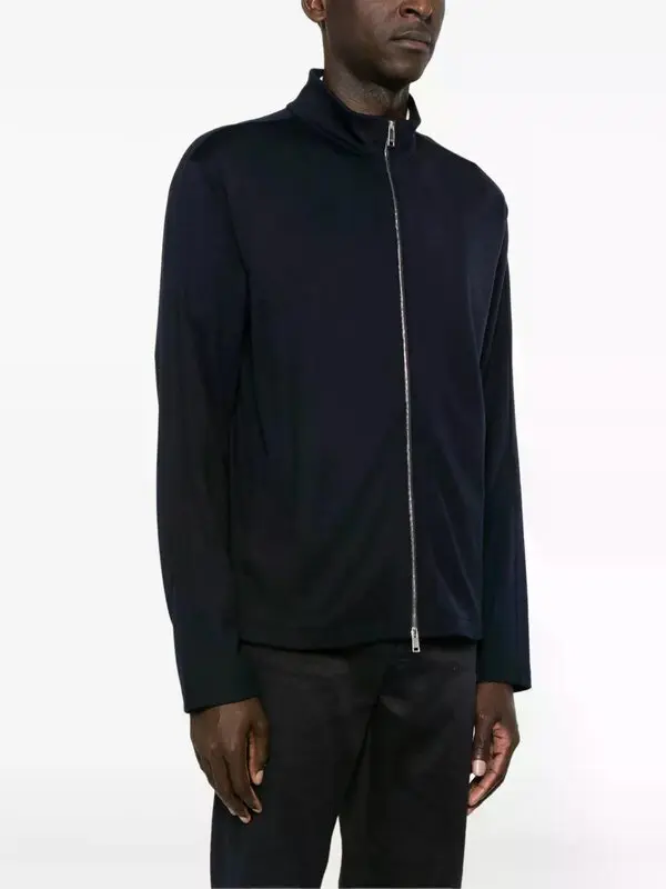 Zegna Zip-up Sweatshirt - Blue