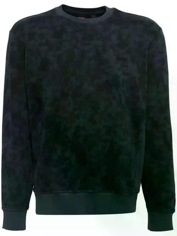 BOSS Tie-dye Effect Cotton Sweatshirt