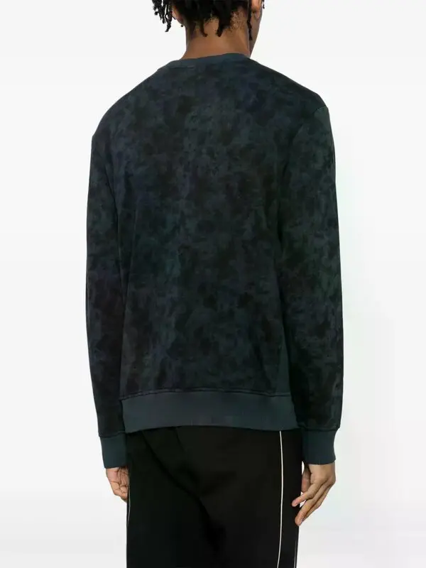 BOSS Tie-dye Effect Cotton Sweatshirt
