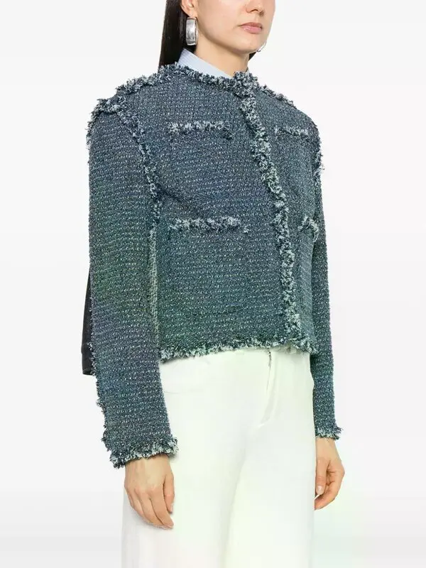 Sacai Paneled Tweed Jacket