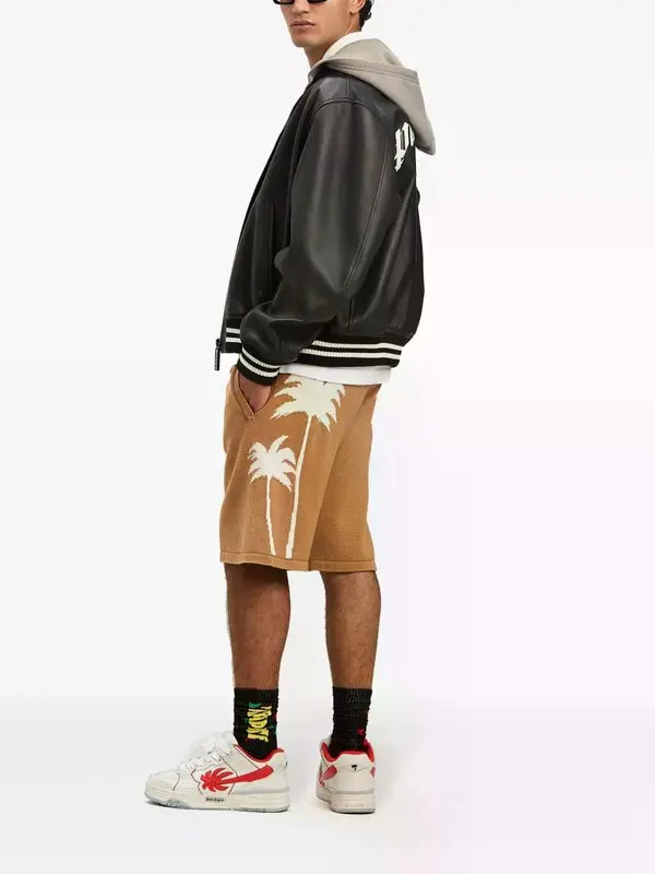 Palm Angels Palm Tree Knitted Shorts