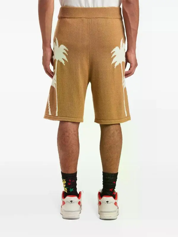 Palm Angels Palm Tree Knitted Shorts