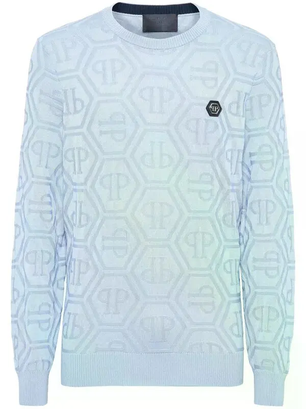 Philipp Plein Monogram-jacquard Jumper