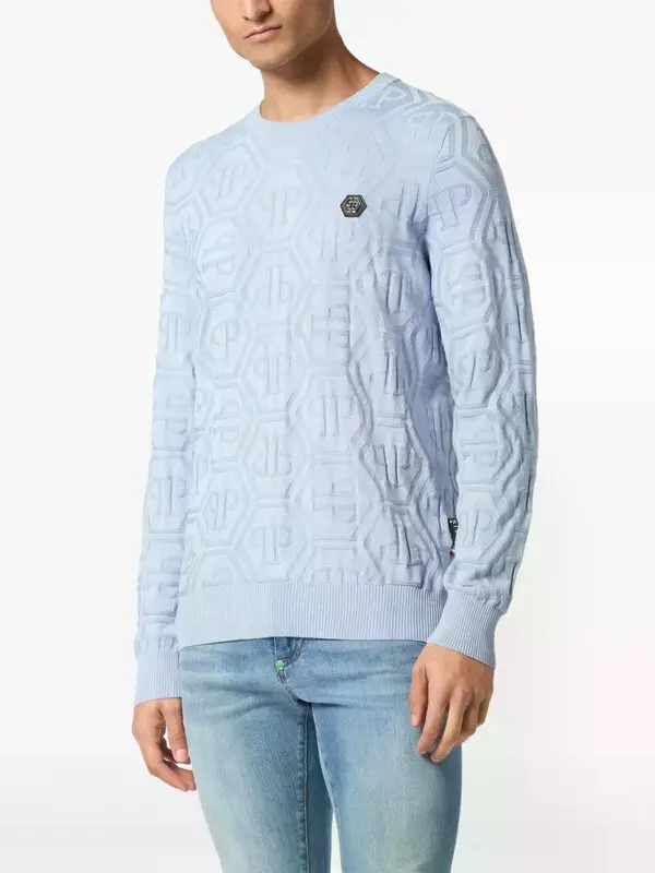 Philipp Plein Monogram-jacquard Jumper