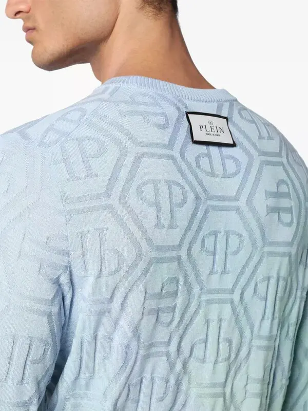 Philipp Plein Monogram-jacquard Jumper