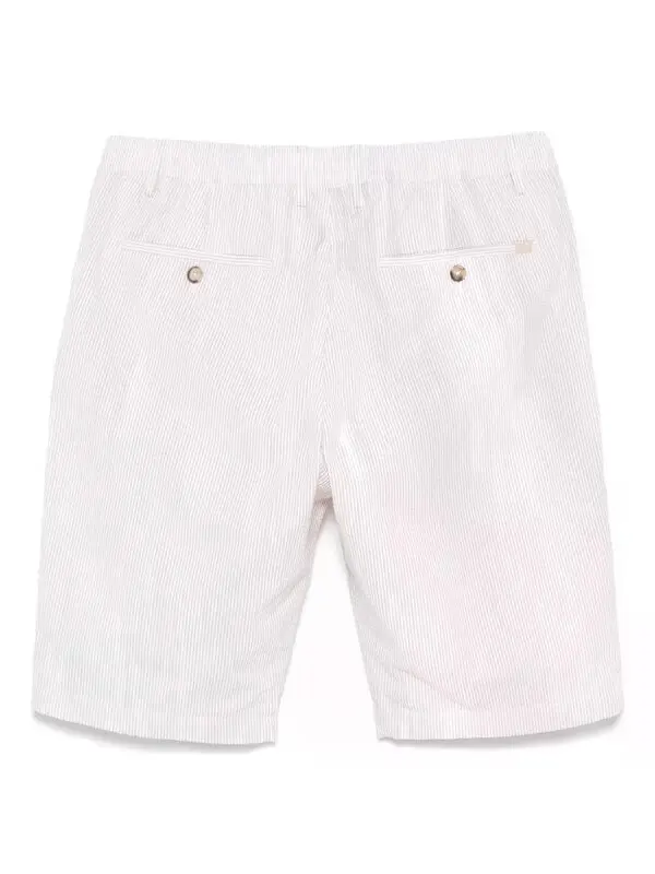 Paul & Shark Seersucker Cotton Bermuda Shorts