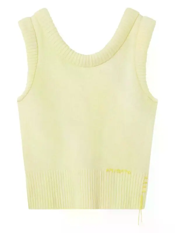 Axel Arigato Marla Ribbed Sleeveless Vest - Yellow