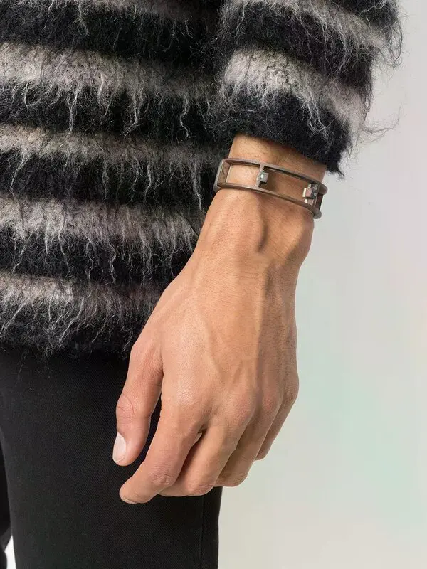 PARTS OF FOUR Two-tone Distressed Cuff Bracelet