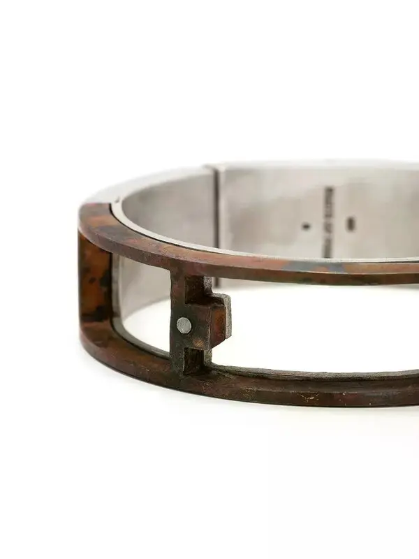 PARTS OF FOUR Two-tone Distressed Cuff Bracelet