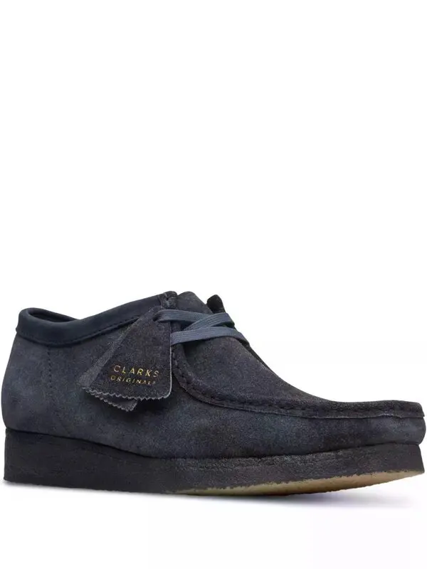 Clarks Wallabee Suede Desert Boots - Blue