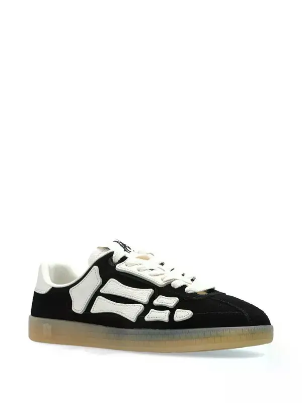 Amiri Pacific Bones Suede Sneakers - Black