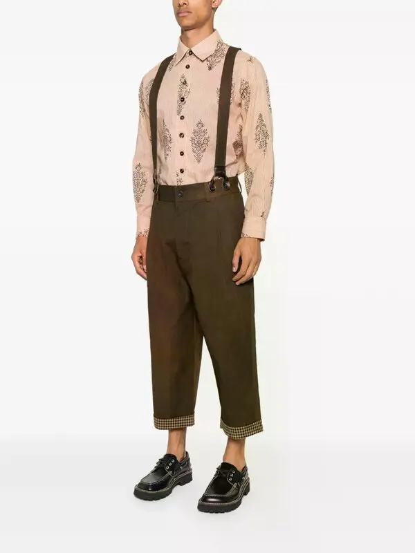 A TENTATIVE ATELIER Earth Trousers With Shoulder Straps