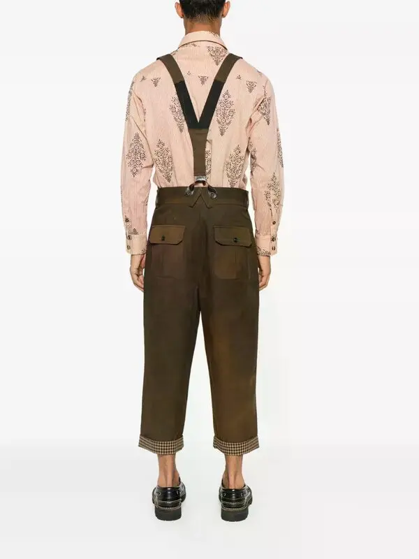A TENTATIVE ATELIER Earth Trousers With Shoulder Straps