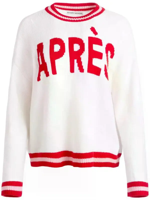Alice + Olivia Ogden Apres Jumper - White