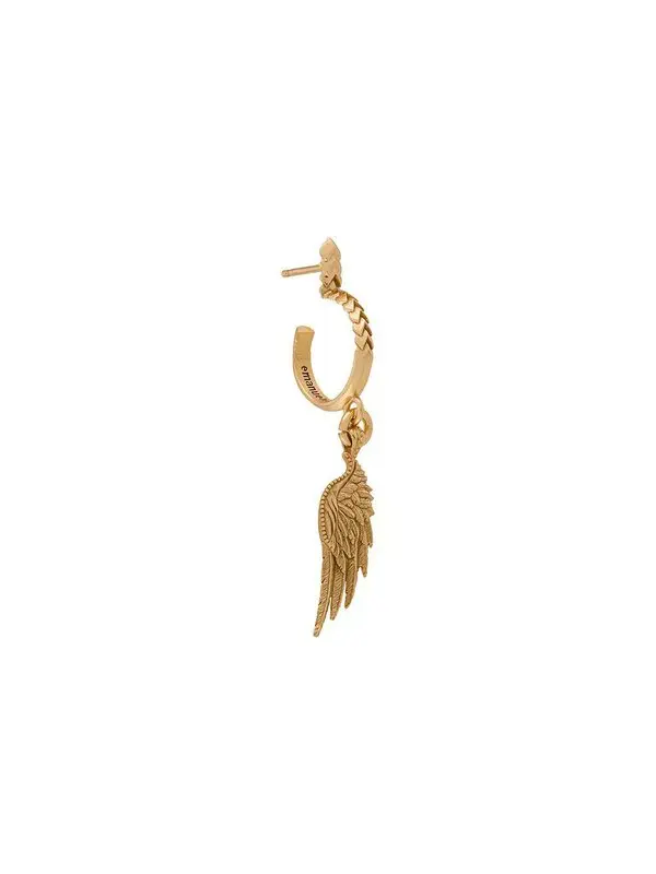 Emanuele Bicocchi 24kt And Sterling Silver Wing Earring - Gold