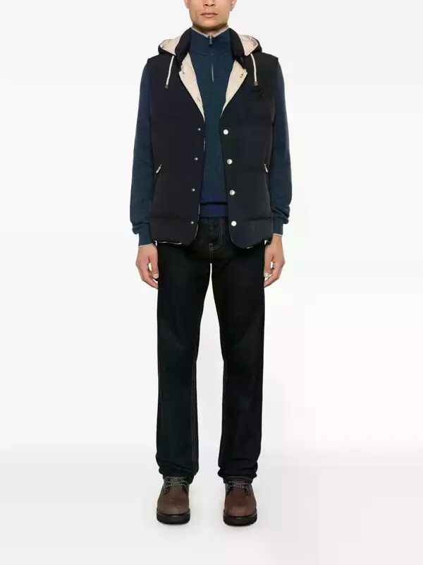 Fedeli Cashmere Pullover - Blue