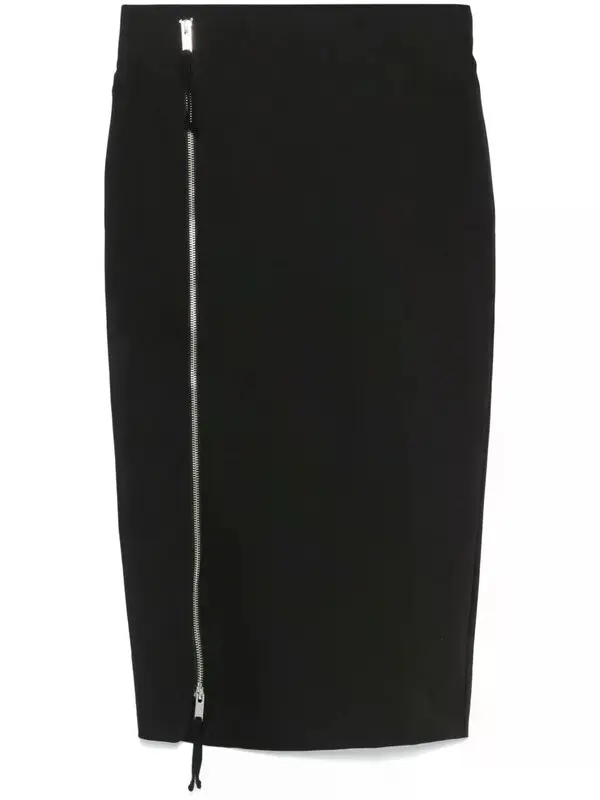 THOM KROM Zip-up Midi Skirt