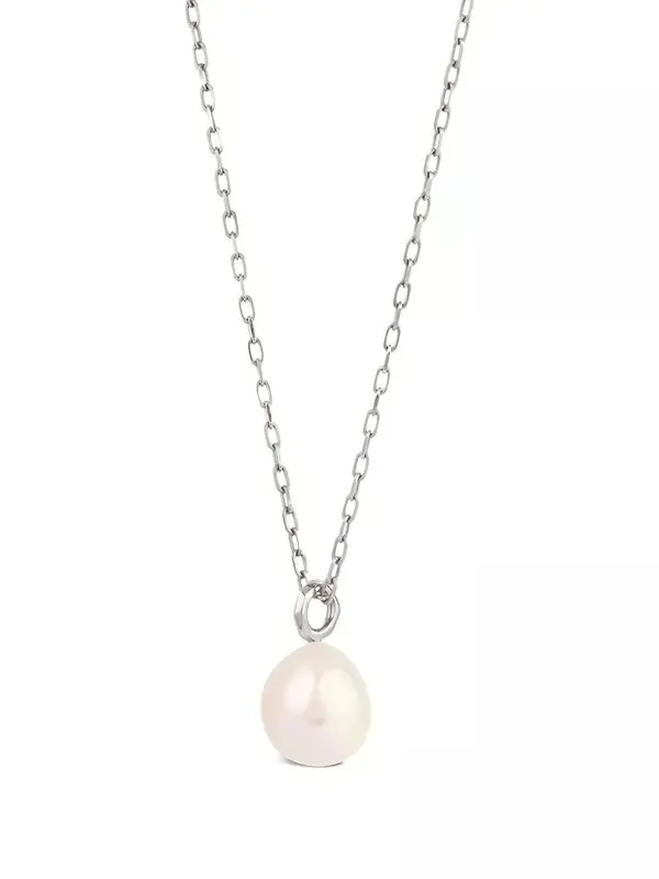 DINNY HALL Thalassa Pearl Pendant Necklace - Silver