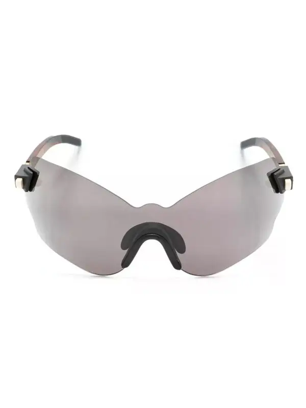 KUBORAUM Mask E51 Oversized Sunglasses - Brown