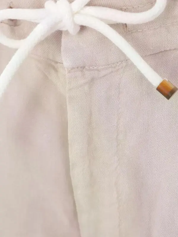 Brunello Cucinelli Garment-dyed Linen Gabardine Bermuda Shorts With Drawstring And Pleats