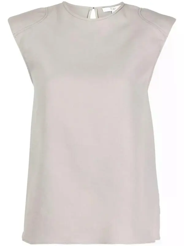 Tibi Padded-shoulder Tank Top