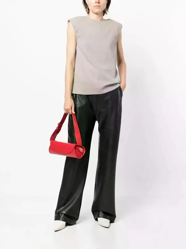 Tibi Padded-shoulder Tank Top