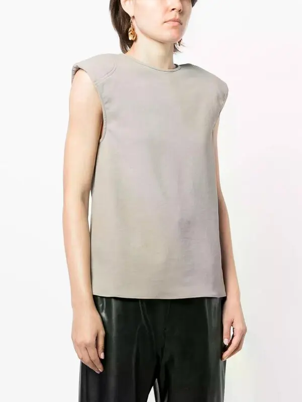 Tibi Padded-shoulder Tank Top