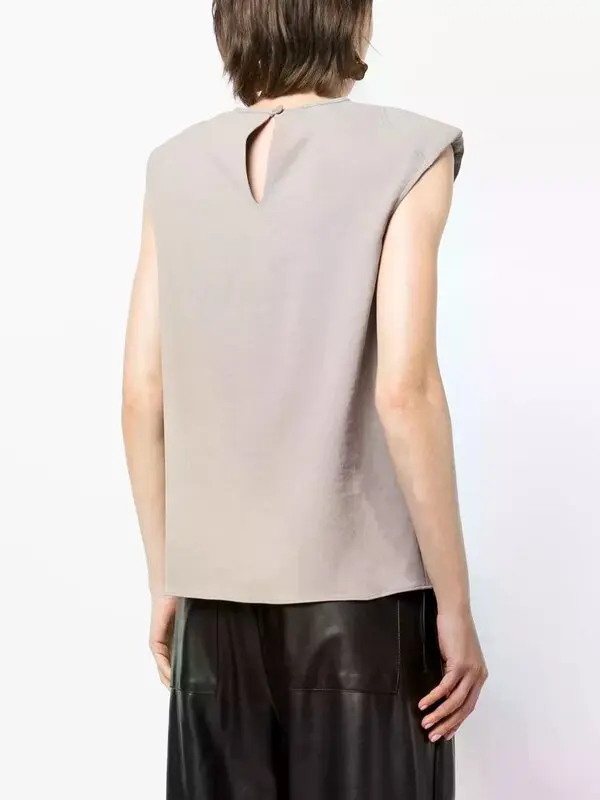 Tibi Padded-shoulder Tank Top