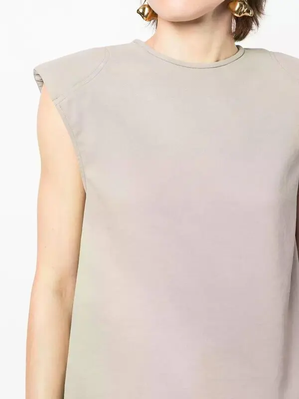 Tibi Padded-shoulder Tank Top