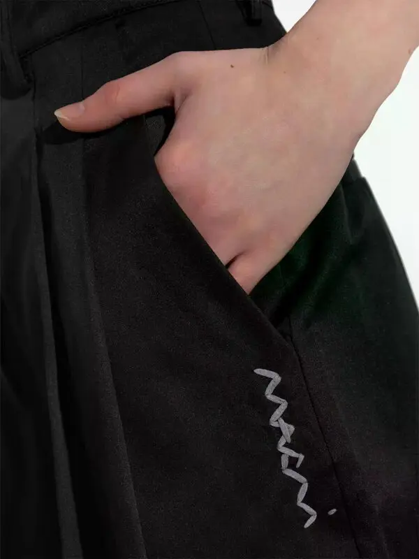 Marni Embroidered-logo Shorts