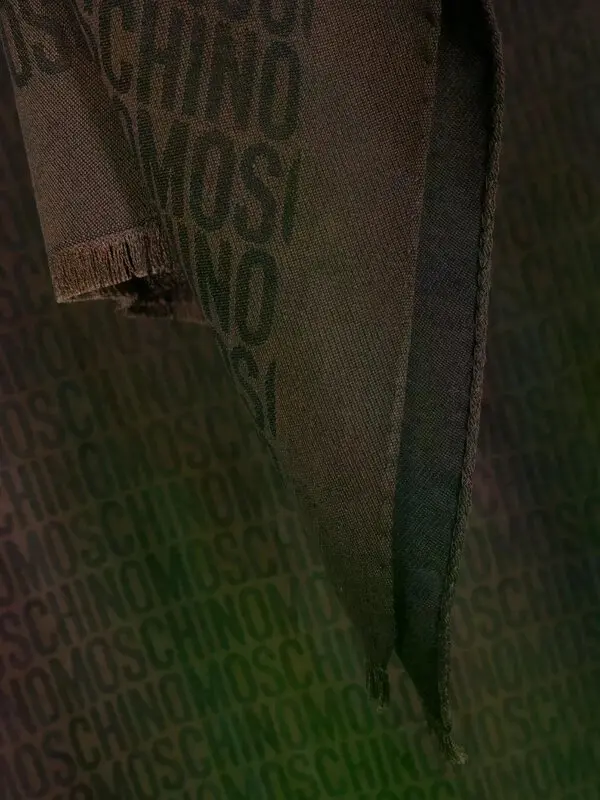 Moschino Jacquard Logo Scarf
