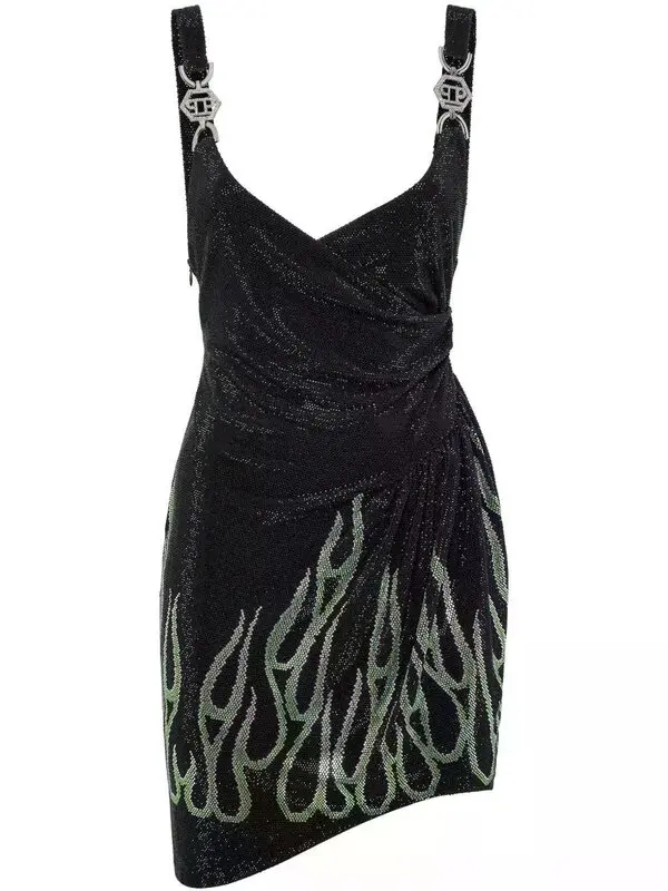 Philipp Plein Flame Mini Dress