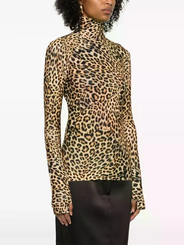 Norma Kamali Long-sleeve Turtleneck Top