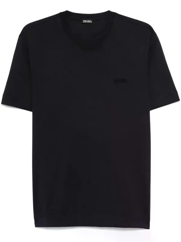 Zegna Logo-embroidered T-shirt