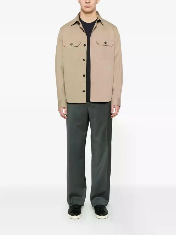 Zegna Logo-embroidered T-shirt