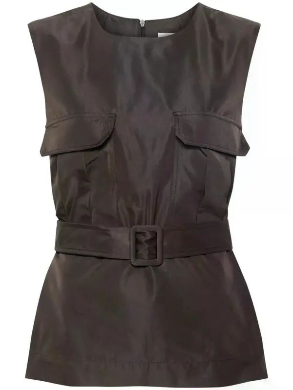 P.a.r.o.s.h Sleeveless Belted Top