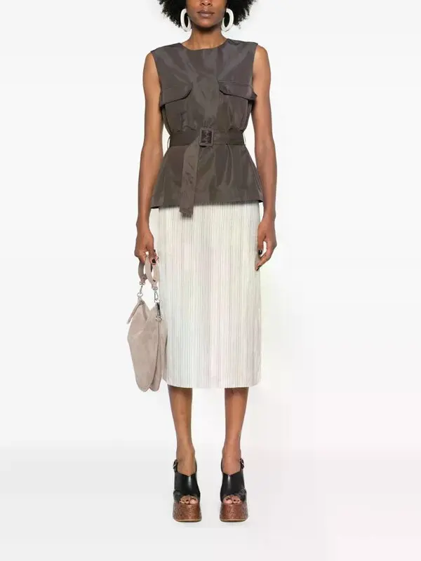 P.a.r.o.s.h Sleeveless Belted Top