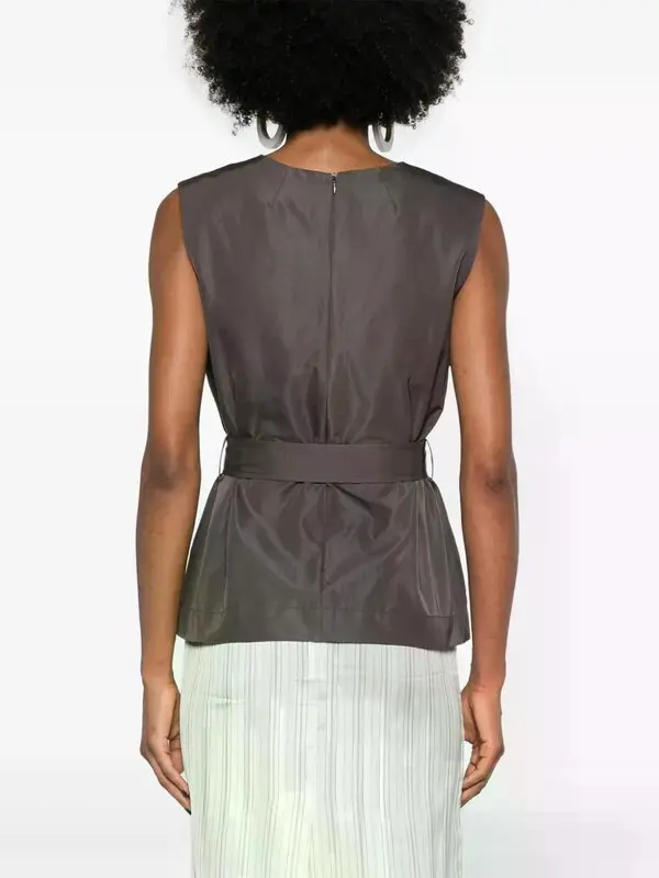 P.a.r.o.s.h Sleeveless Belted Top
