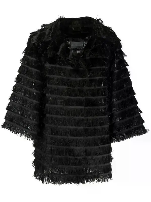 Alberta Ferretti Long-sleeved Fringed Jacket