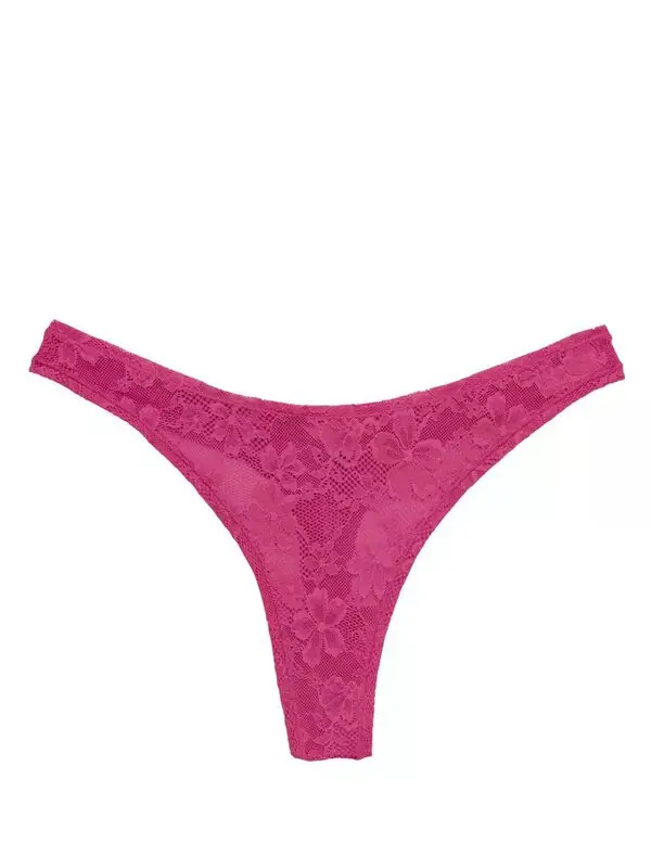 FLEUR DU MAL Le Stretch Lace Thong