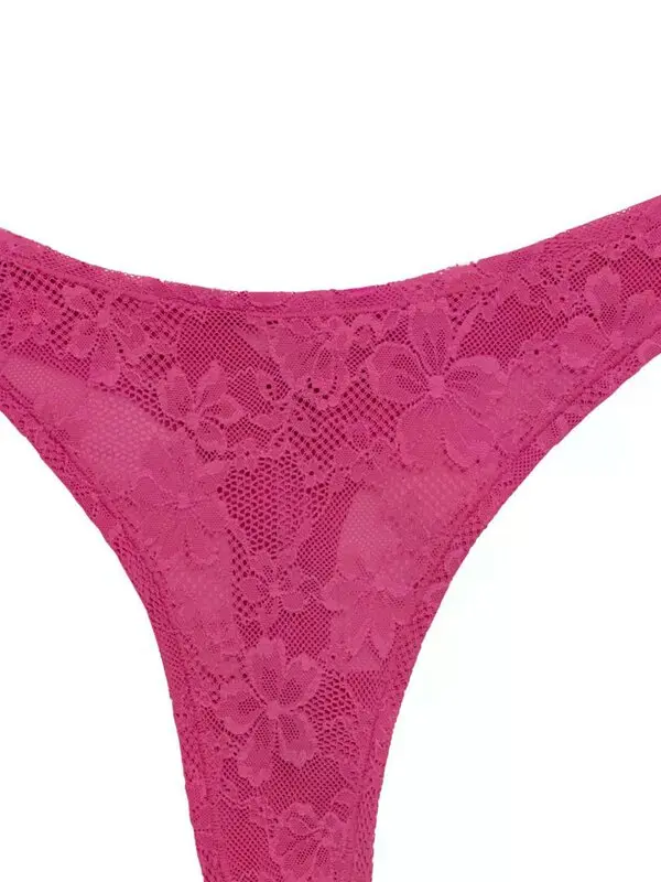 FLEUR DU MAL Le Stretch Lace Thong