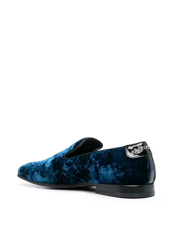 Philipp Plein Skull-appliqué Slippers